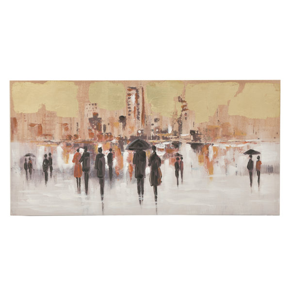 Ophelia & Co. Menschen in der Stadt - Gemälde auf Leinwand | Wayfair.de